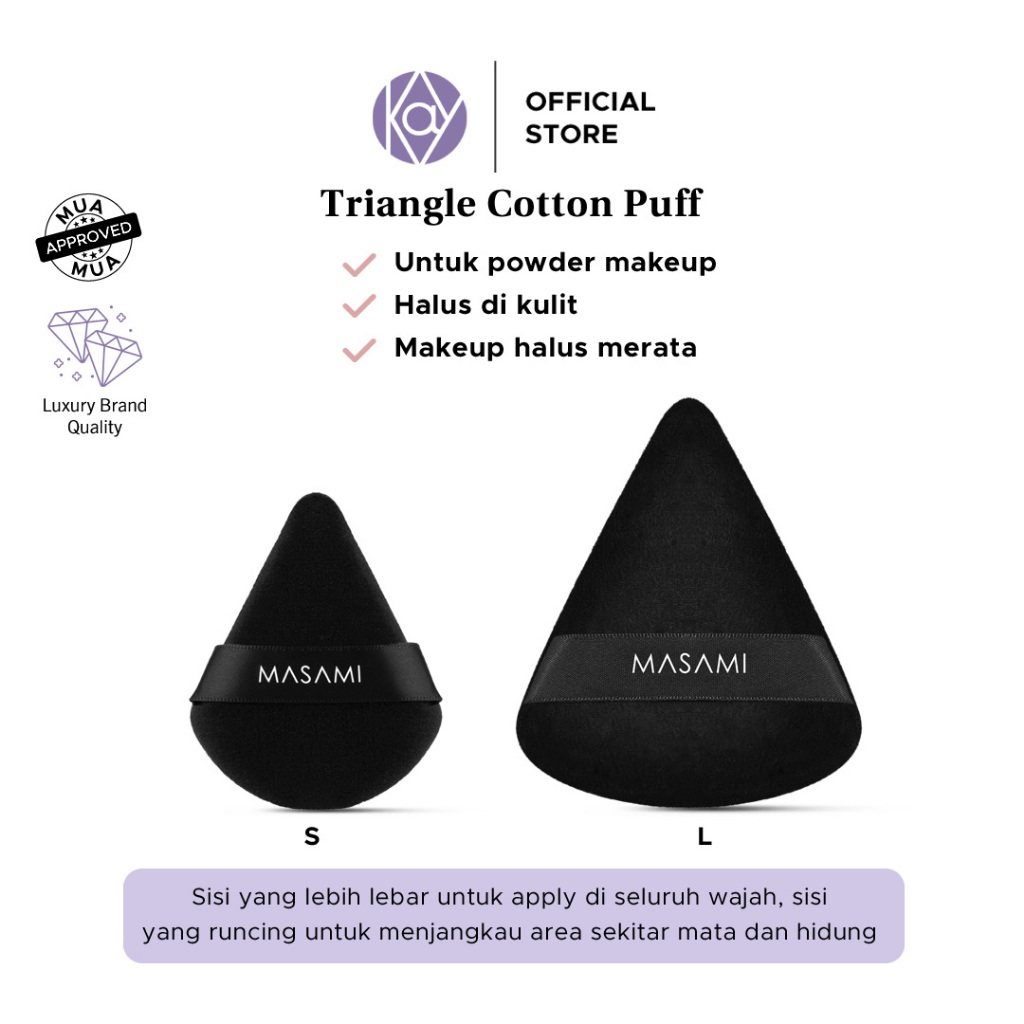 Masami Triangle Puff/Ultra Triangle Puff/Slim Triangle Puff/Powder Puff ...