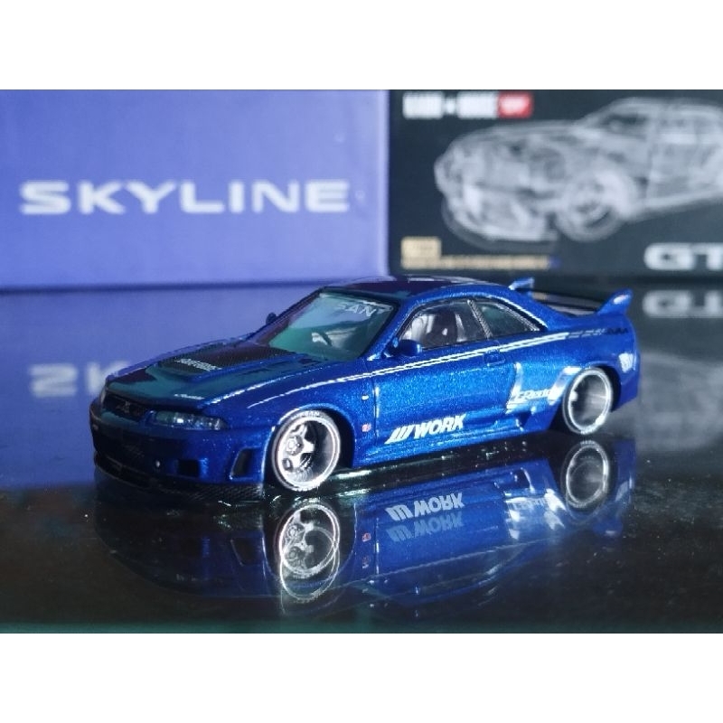Mini GT Nissan Skyline GT-R33 V2 (R33) Blue - Kaido House (NON Seal ...