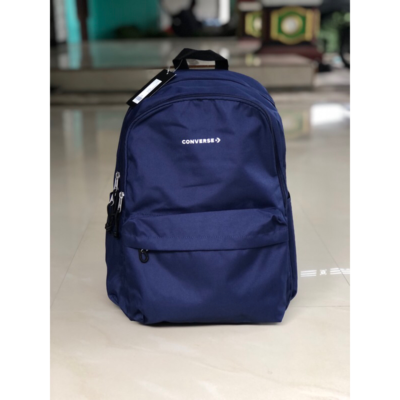 Converse basic unisex navy Backpack (ORIGINAL Official STORE) | Shopee ...