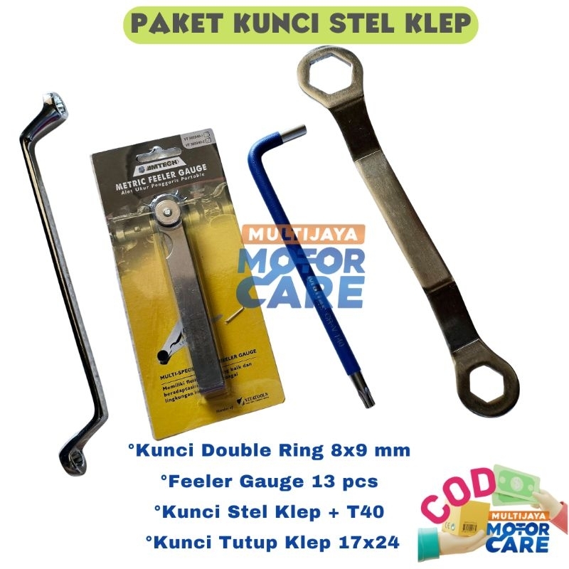Set package 3pcs Valve SET Wrench L T40 feeler Fuller Gauge Ring Key ...