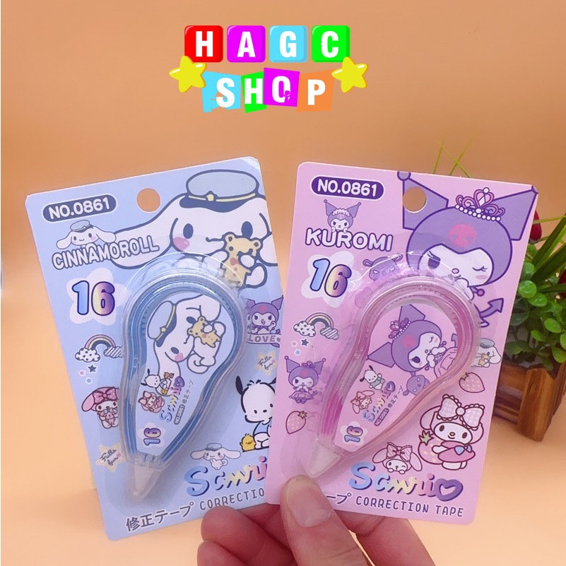 Hagcshop Tip-ex Sanrio Correction Tape Sanrio Type X Paper | Shopee ...
