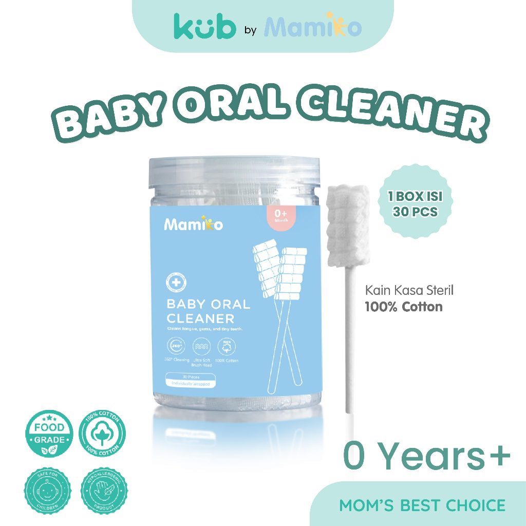 Mamiko New Born Baby Mouth Cleaner 30pcs | Safe To Use For Babies 0-3 ...
