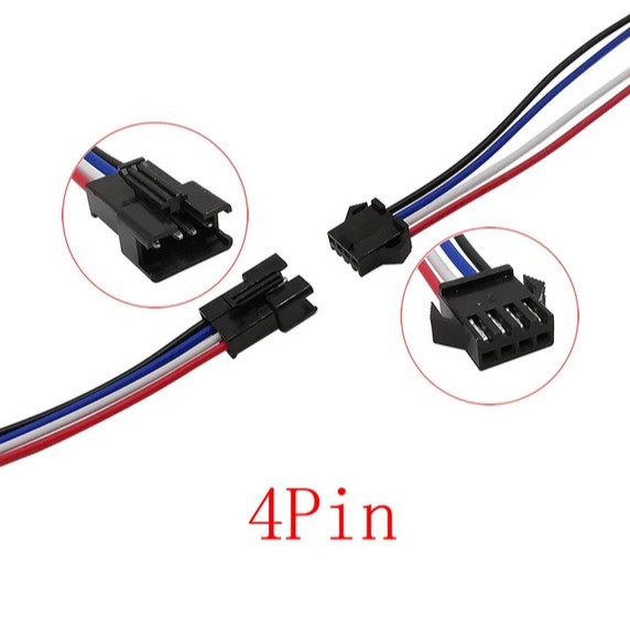 Socket JST SM 4 p Pin Male female Plug dc Connector 4p connection ...