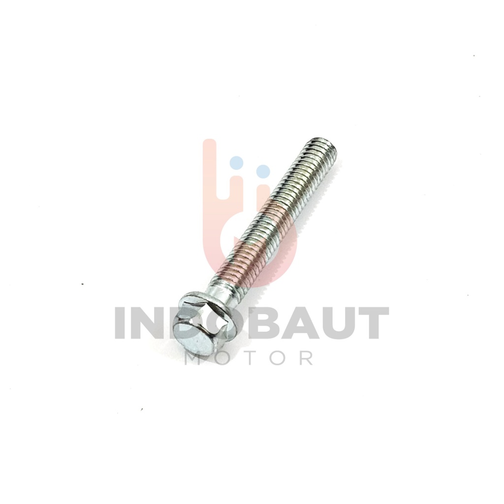 MESIN PUTIH Engine Block Bolt Flange Bolt 6x40 8 Wrench White | Shopee ...
