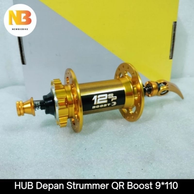Front Hub Strummer MT650 Gold QR Boost 9*110mm 32 Hole six bolt Bearing | Shopee Malaysia