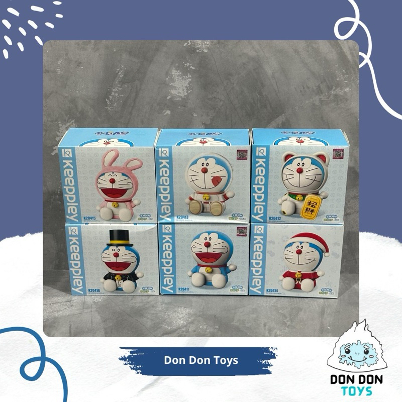 Keeppley Doraemon Figure Toys QMAN Bricks Blocks Display Keppley ...