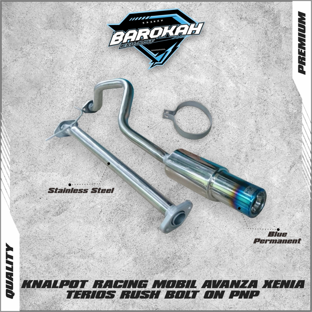 AVANZA XENIA TERIOS RUSH BOLT ON PNP CAR RACING EXHAUST | Shopee Malaysia