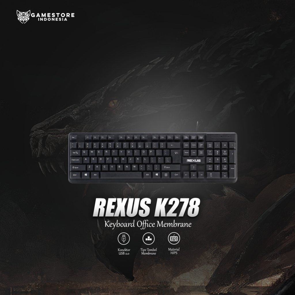 Rexus Keyboard Office Membrane K278 | Shopee Malaysia