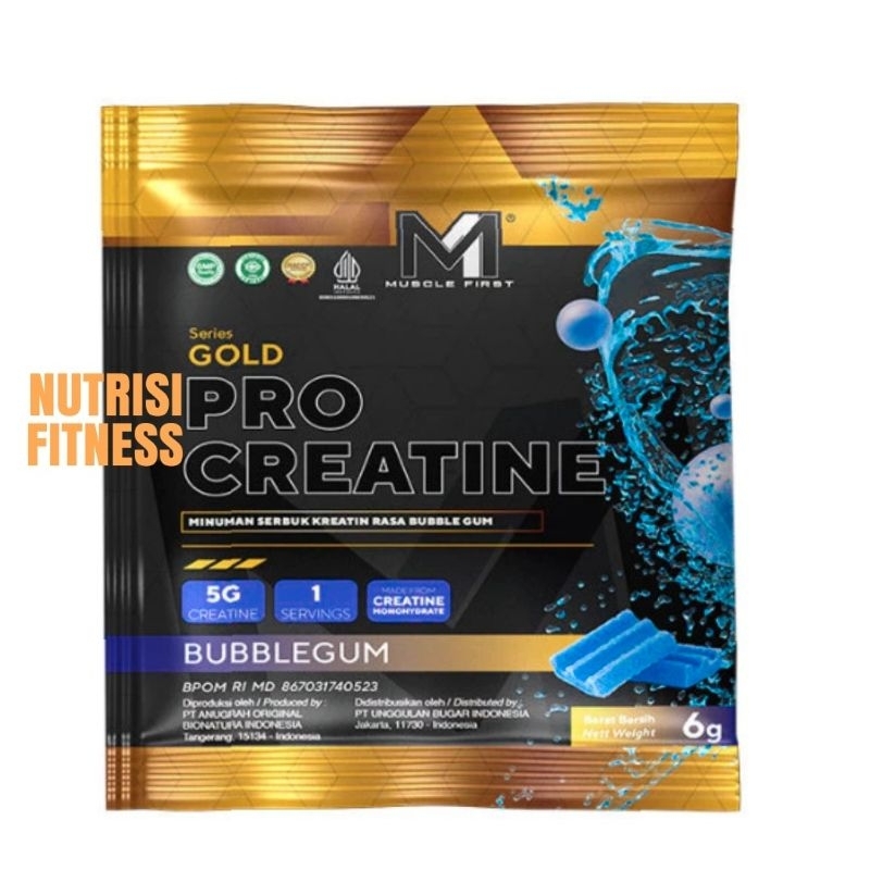 M1 MUSCLE FIRST GOLD PRO CREATINE 1 SACHET HALAL BPOM CREATINE POWDER ...