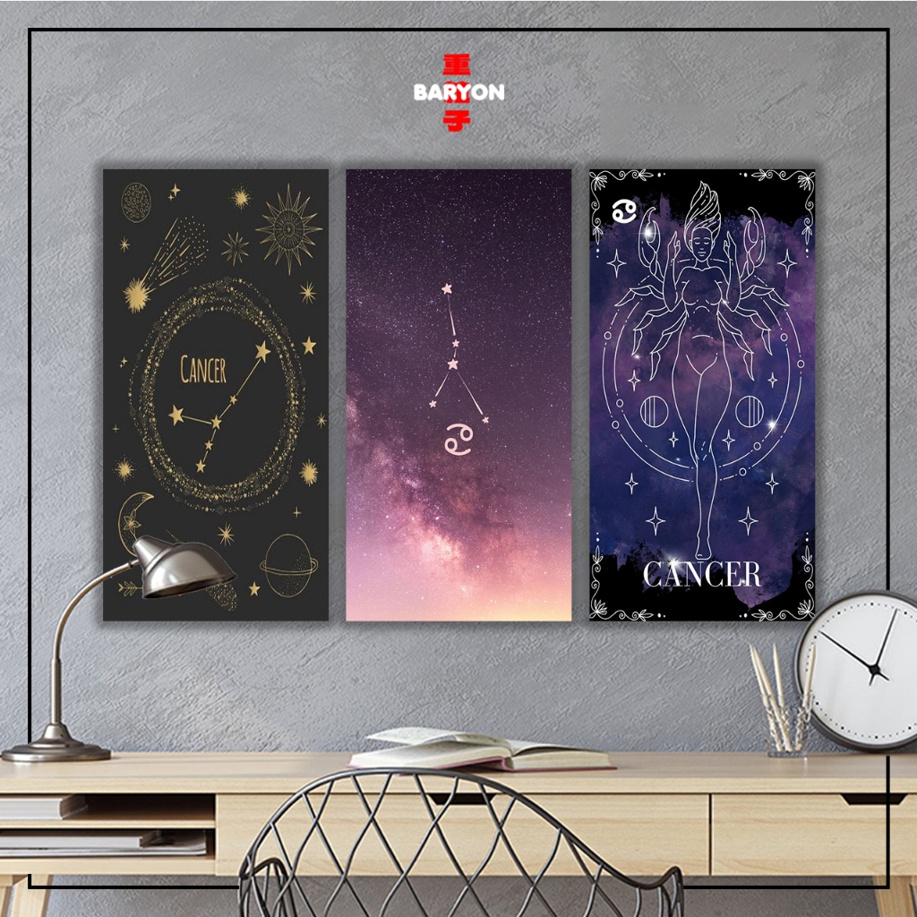 KAYU HIASAN DINDING Baryon Wall Decor CANCER Wall Decoration Home ...
