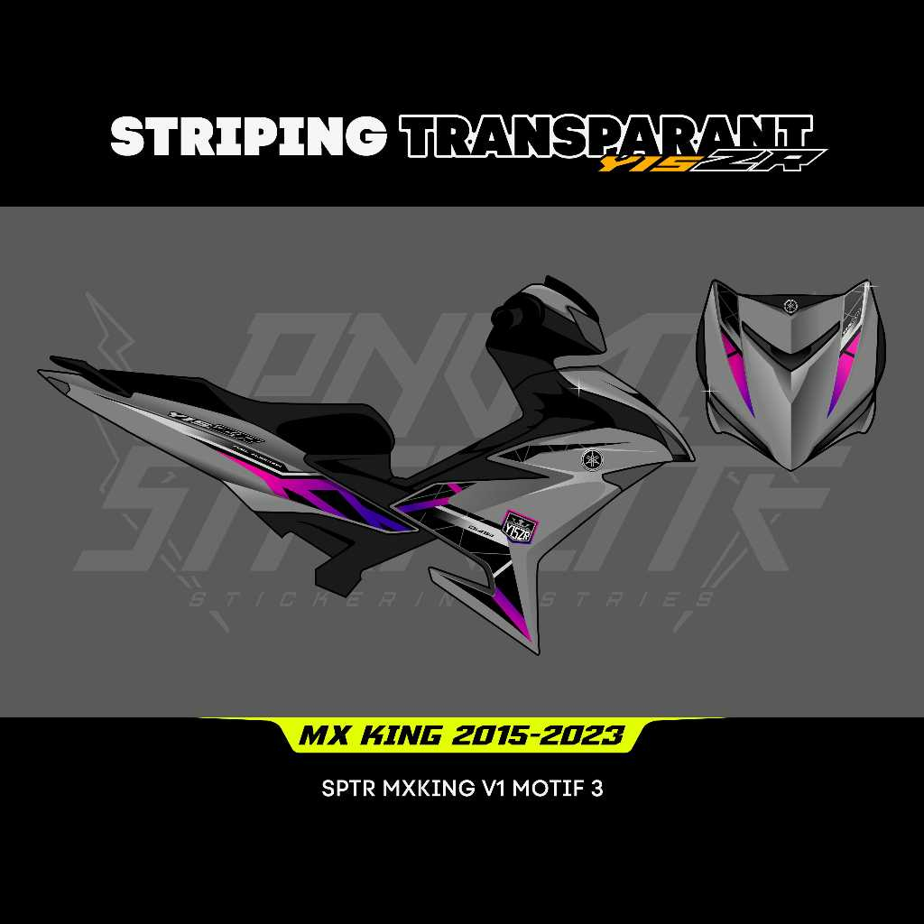 Striping MX KING 150 TRANSPARENT STRIPING Y15ZR TRANSPARENT YAMAHA ...