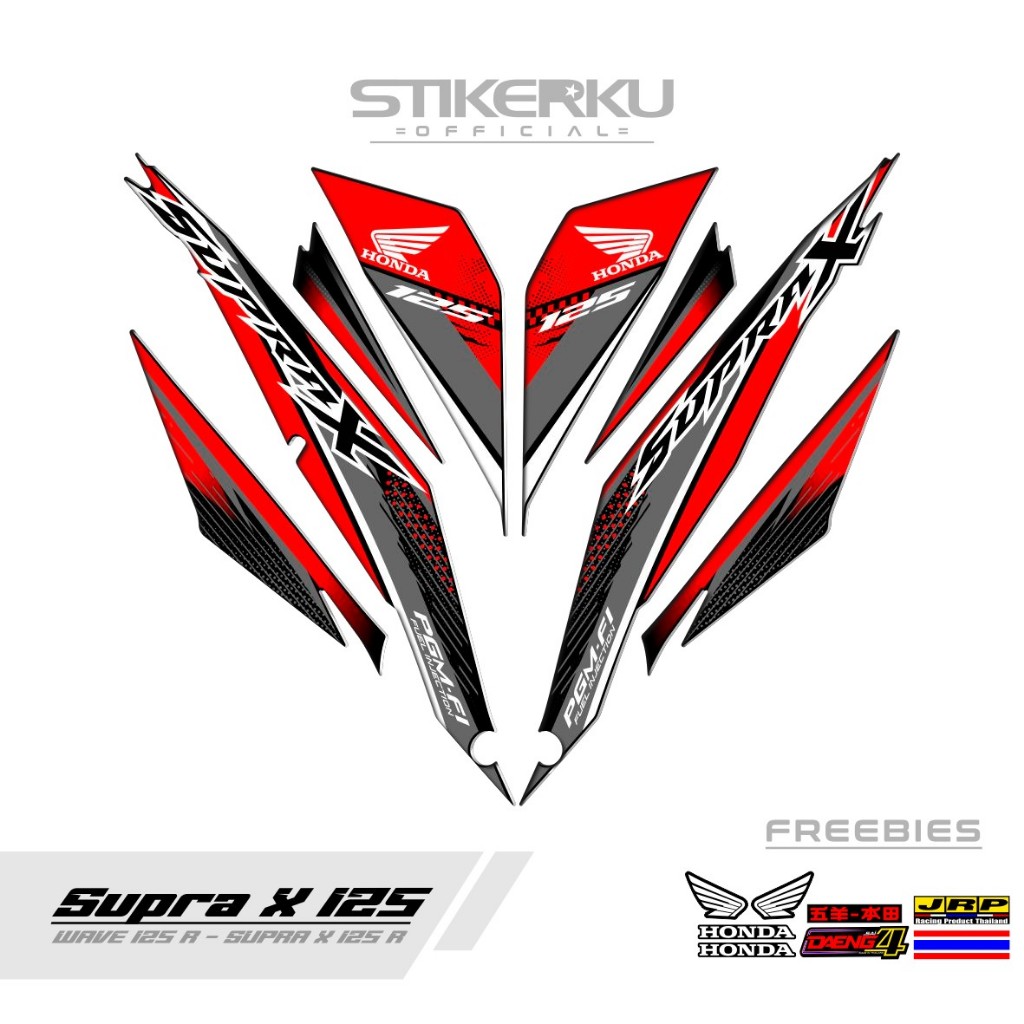 Striping SUPRA X 125 D NEW MOTIF 33/SUPRA BATMAN/STICKER SUPRA X 125 ...