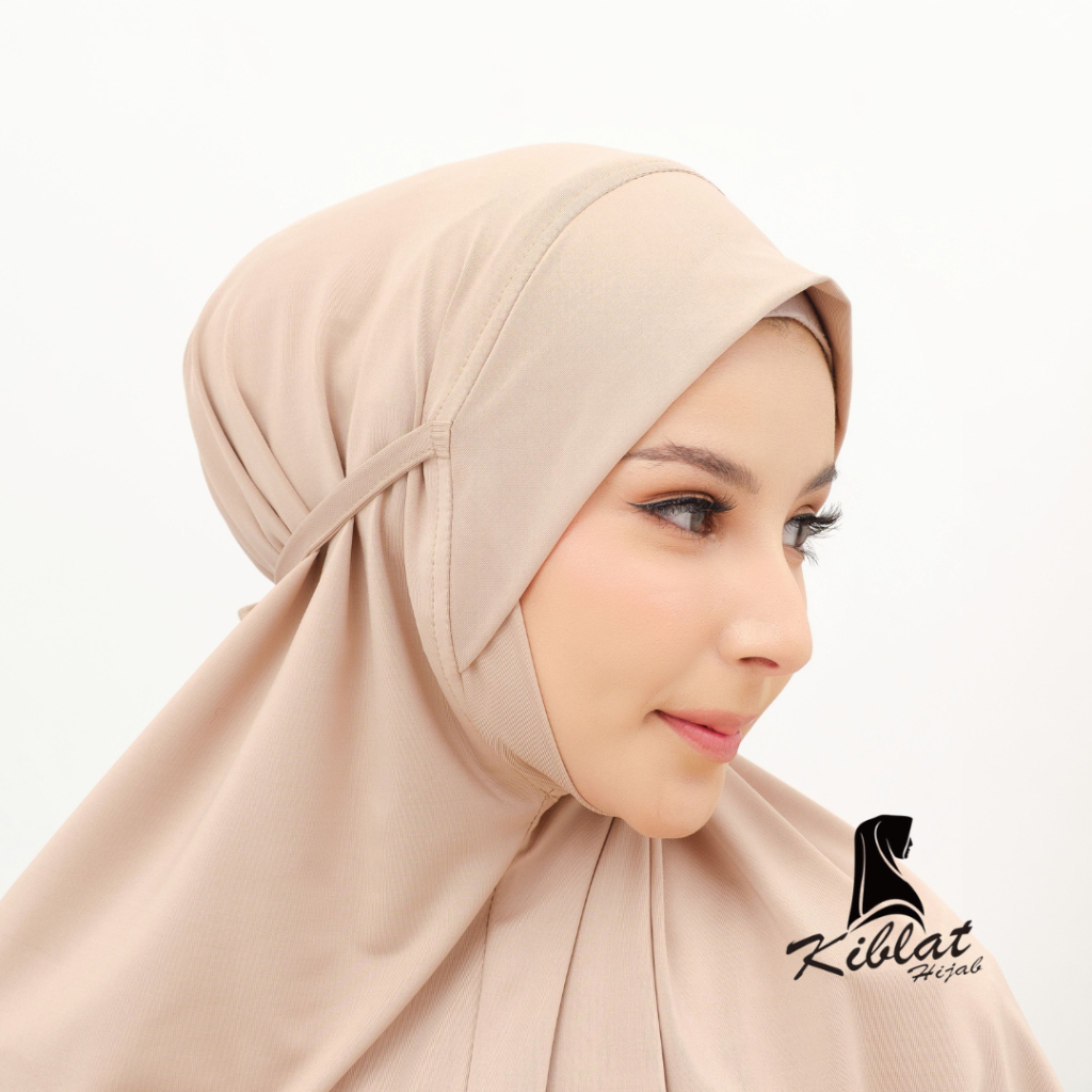 Bergo Chin Strap Malaysia Size L Spandex Premium Jersey I Hijab Chin ...