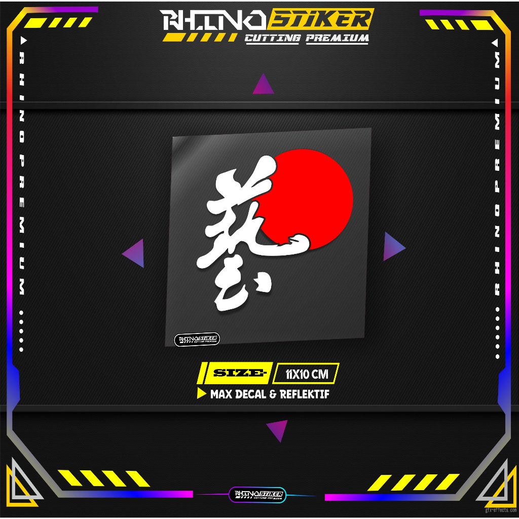 Kanji Sticker JDM JS Racing Sticker Cutting | Shopee Malaysia