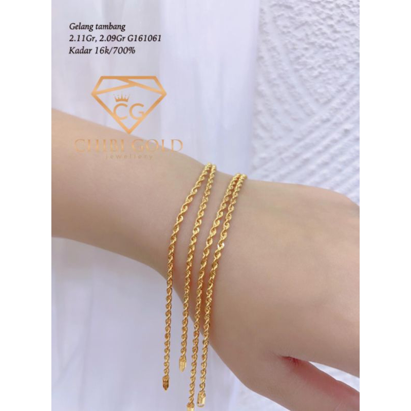 Chibi GOLD JAWELLERY- 700 yellow GOLD mining bracelet 16k - chibigold ...