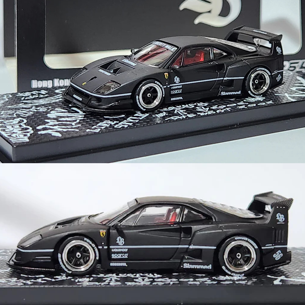 Inno 64 FERRARI F40 LBWK LIBERTY WALK HONG KONG TOY FAIR MATTE BLACK ...
