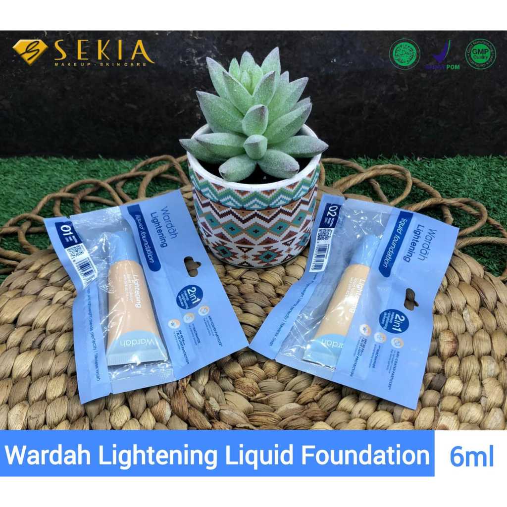 Wardah Lightening Liquid Foundation SPF 40 PA+++ 6ml | Shopee Malaysia