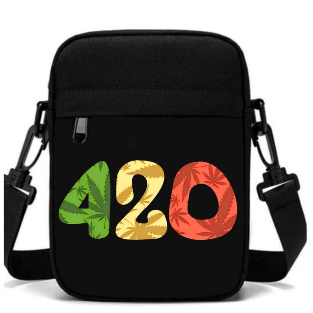 HITAM Black Sling Bag 420 Fourtwenty Reggae Material 100% Cordura ...