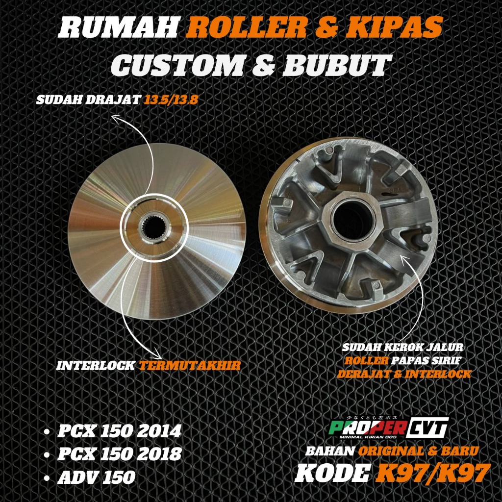 PCX PULLEY HOUSE ROLLER PCX CUSTOM HOUSE ROLLER PCX PCX 150 ADV 150 PNP ...