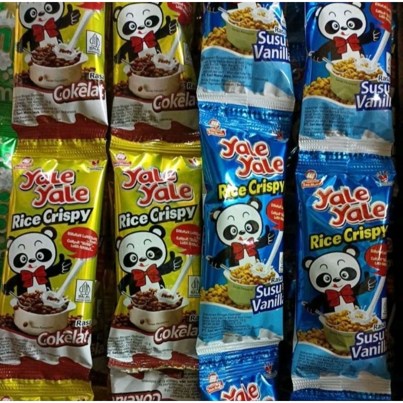 Yale yale rice crispy chocolate vanilla milk old school snack | Shopee ...
