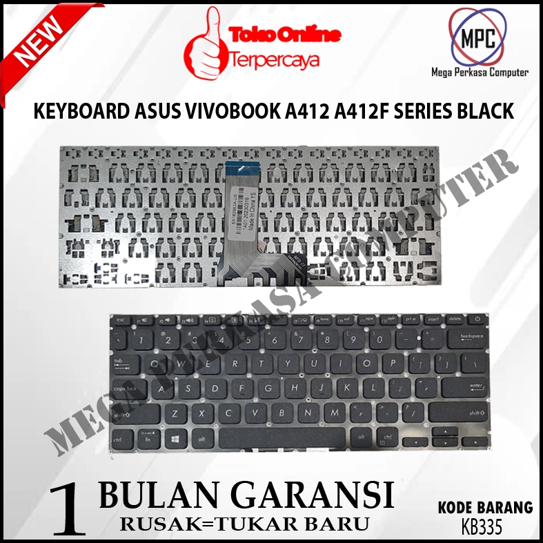 Asus VIVOBOOK 14 A412D A412F BLACK Keyboard | Shopee Malaysia