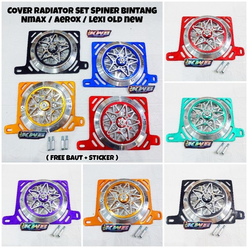 Radiator Cover set spinner spinner yamaha nmax old new / aerox old new ...