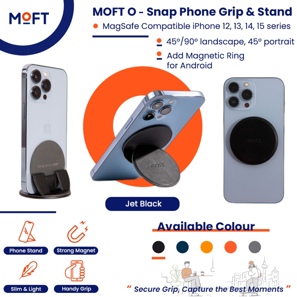 Moft O Snap Phone Grip & Stand - MagSafe Compatible | Shopee Malaysia