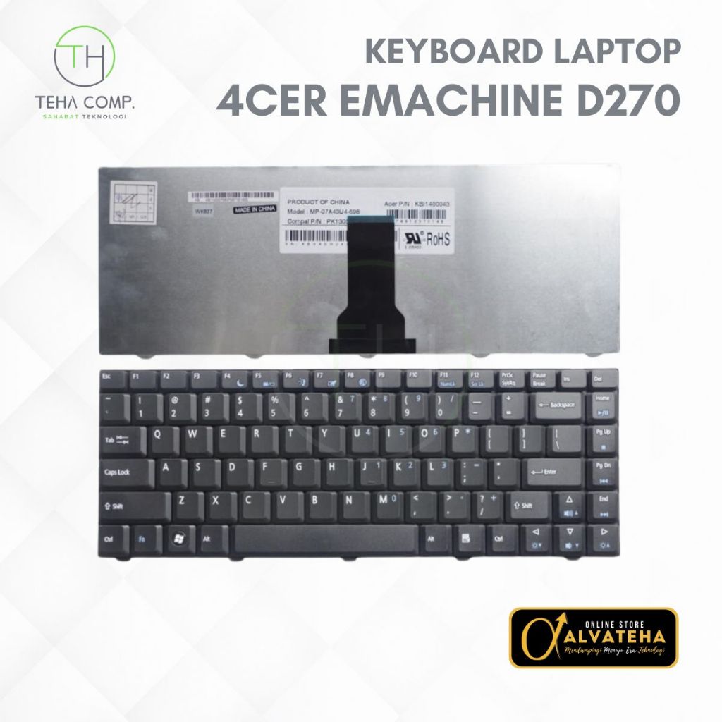 Laptop Keyboard Acer Emachine D720 D520 E700 E720 E725 D700 D500 BLACK ...