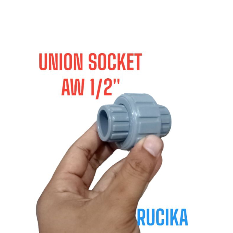 Union SOCKET AW 1/2"/FITTING PVC RUCIKA | Shopee Malaysia