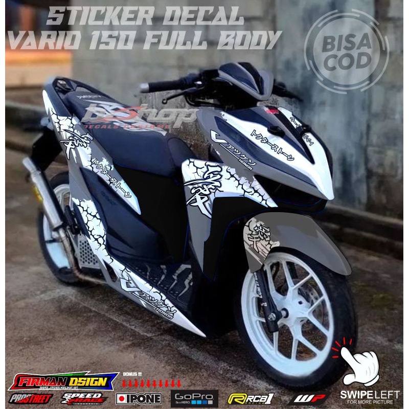 Honda Vario 150 fullbody decal/Honda Vario 150 fullbody Variation/kanji ...