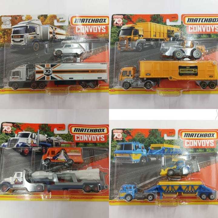Matchbox CONVOYS MIX K 2023 FORD CARGO MBX DUMP TRAILER QUARRY KING ...
