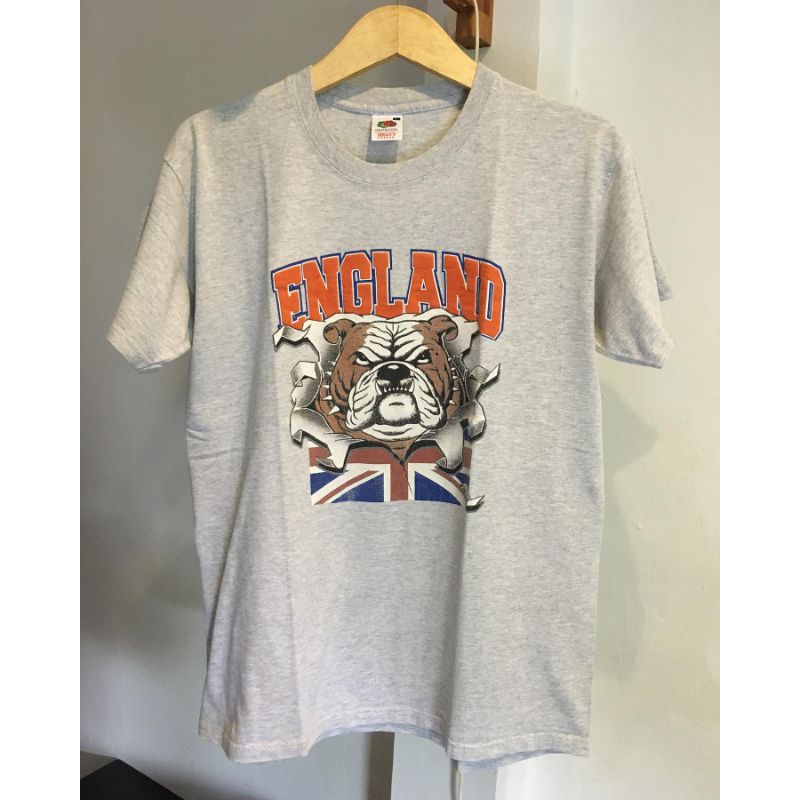 English Bulldog Union Jack - Tag Fruit Of The Loom (Made in Morroco ...