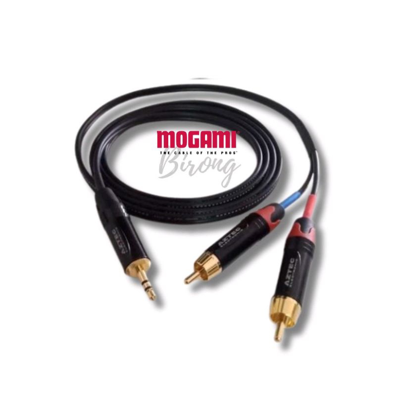 Hp Laptop Input AUX Cable 1 Meter Original Mogami Dual RCA to Jack 3.5 ...