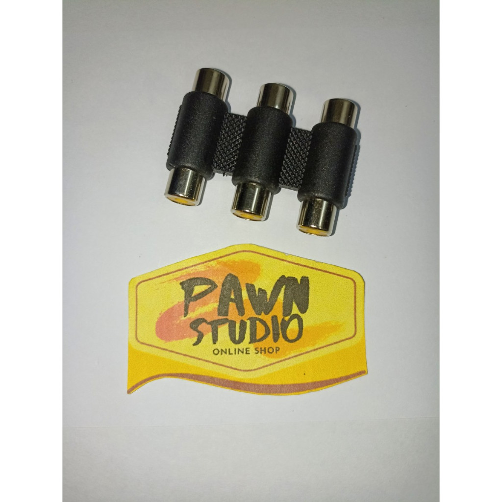 Jack Connector Triple H RCA 3 Way Female PVC 3 To 3. Connection ...