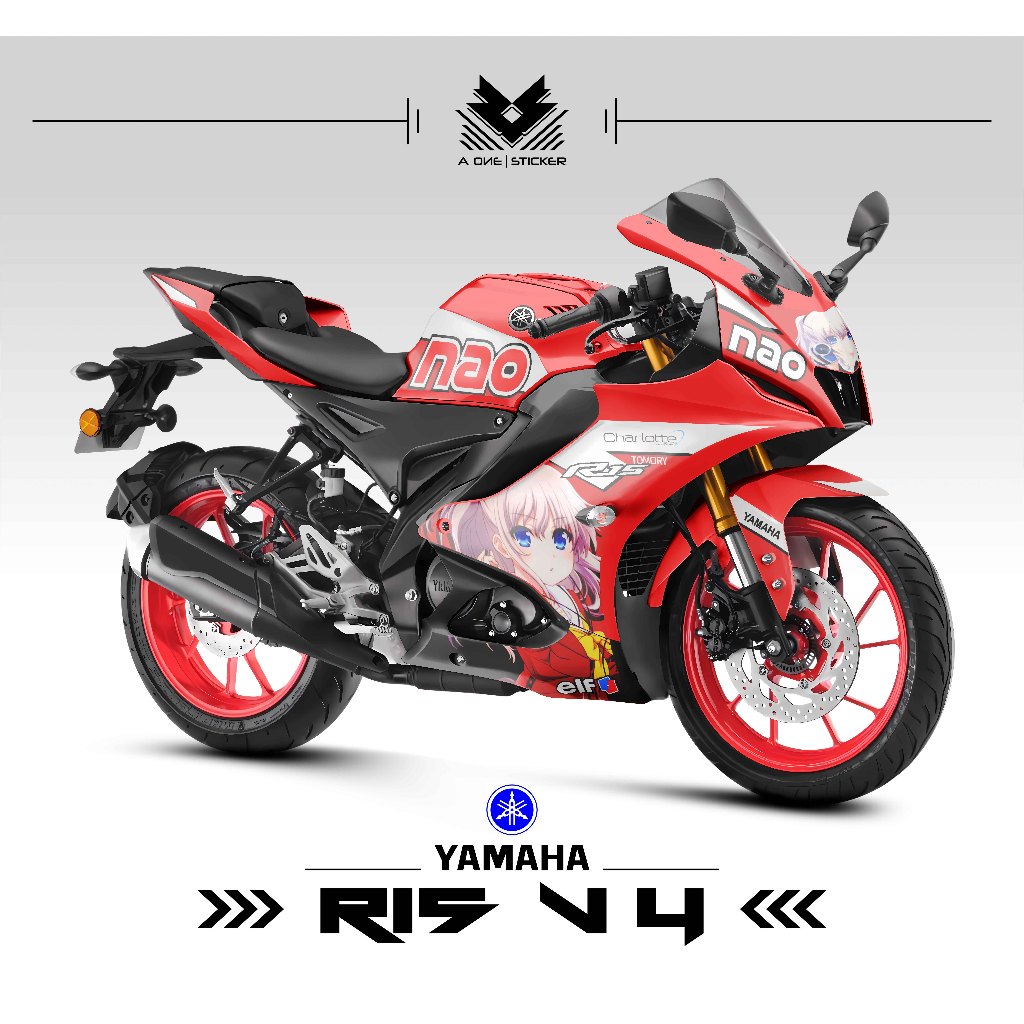 Yamaha STRIPING STICKER R15V4 MOTIF 5 / SEMIFULL / STOCK / STICKERS ...