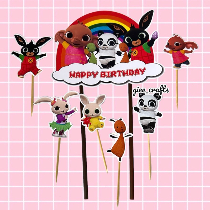 Bunny BING CAKE TOPPER / BUNNY BING CAKE DECORATION / BUNNY BING CAKE ...