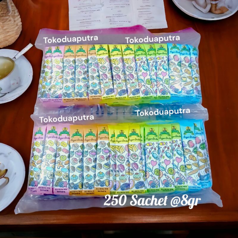 Gulaku Stick 8 gr X 250 pcs (1 pack) HALAL (STOCK CAN BE PARIS / BALI ...