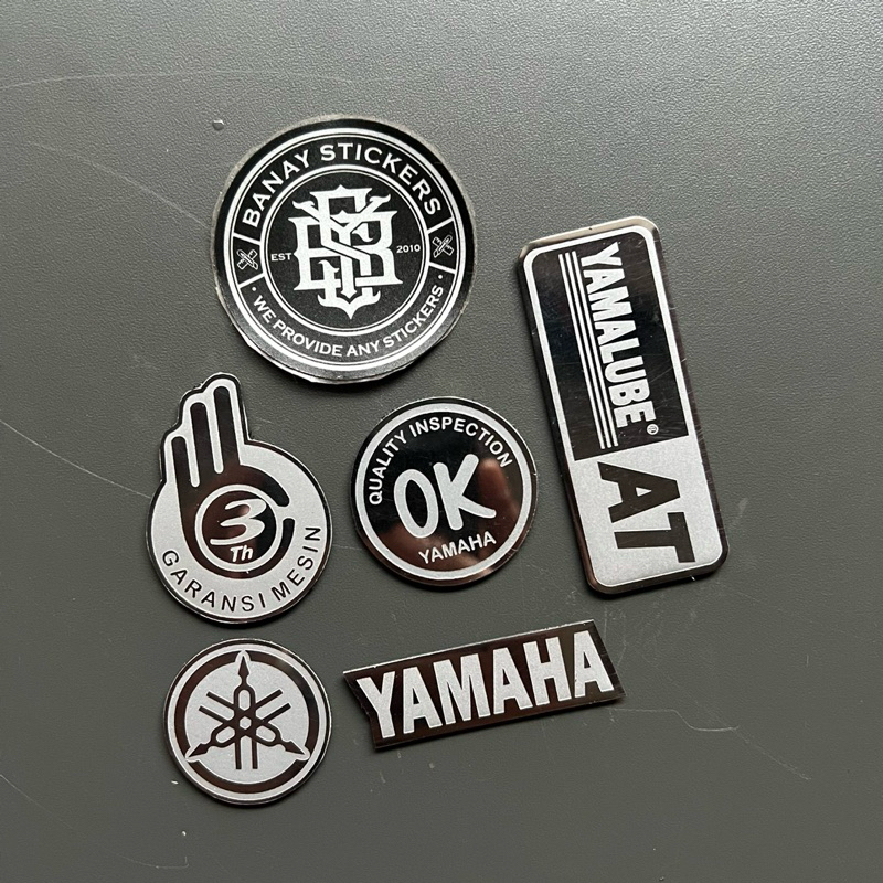 Yamaha Ok Emblem Guarantee Yamalube At Stainless | Shopee Malaysia