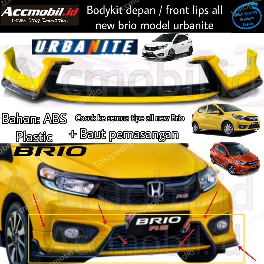 Front lips Body kit all new brio urbanite model | Shopee Malaysia