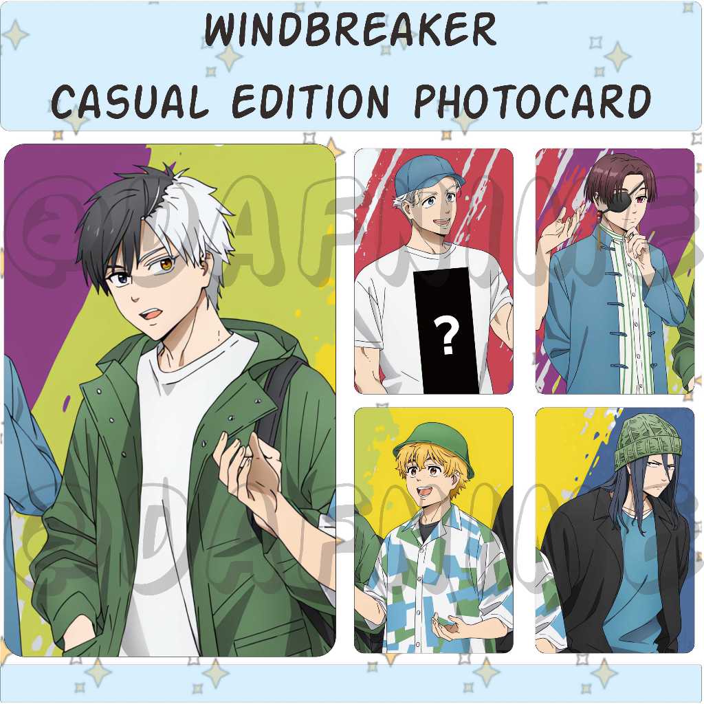 Windbreaker CASUAL EDITION PHOTOCARD ANIME | Shopee Malaysia