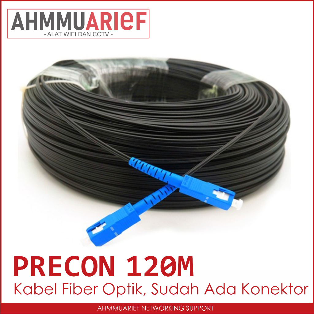 Precon CABLE 120M 120 M METER OPTICAL FIBER CABLE DROPCORE SM 1 CORE | Shopee Malaysia