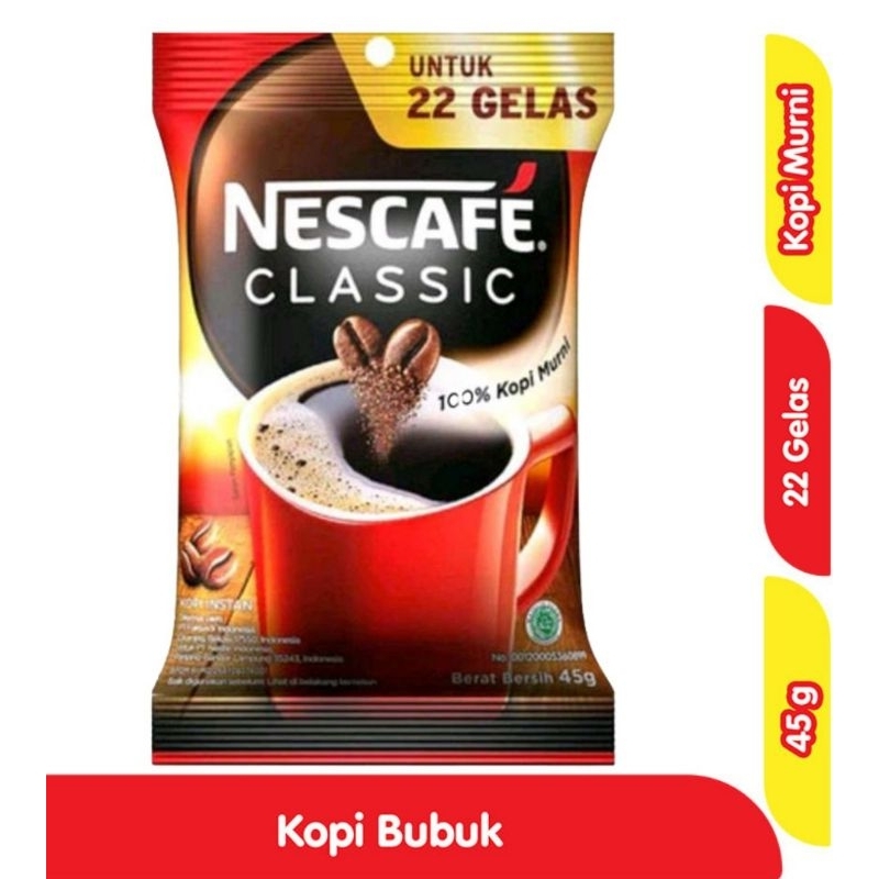 Nescafe COFFEE CLASSIC 45 GRAM ECONOMICS PACKAGING TStore | Shopee Malaysia