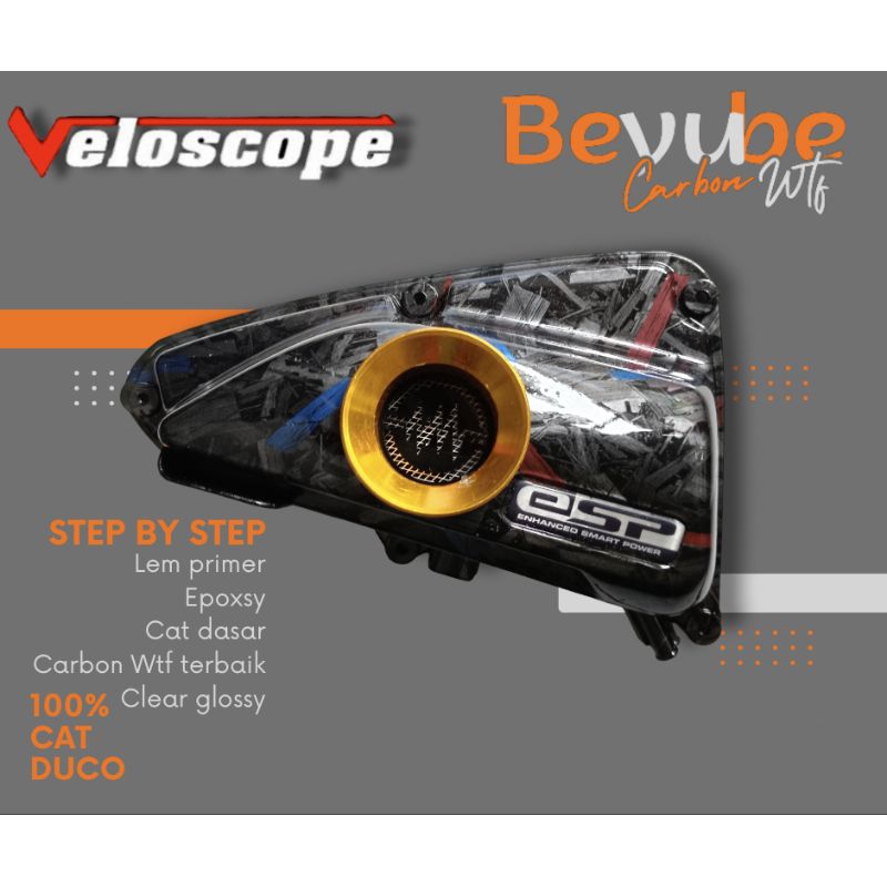 Cover //CLOSURE Carbon Forged Filter COLOR Veloscope "D" Honda Beat esp ...
