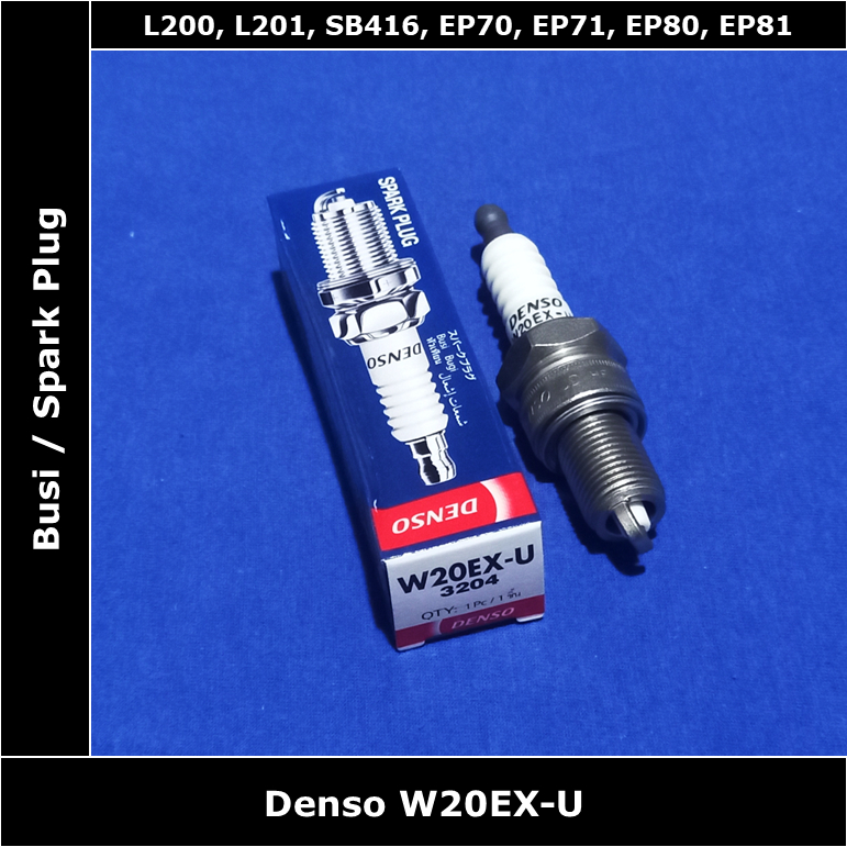 Toyota Starlet Spark Plug Box 1300 cc 2E EP71 1984-1989 Denso W20EX-U ...