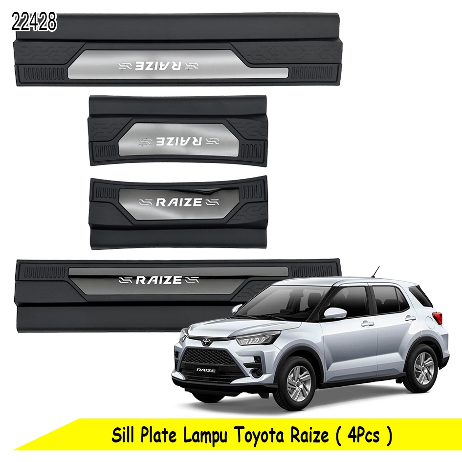 Toyota Raize Sill Plate Lamp Sillplate Plastic Side Step Pad | Shopee ...