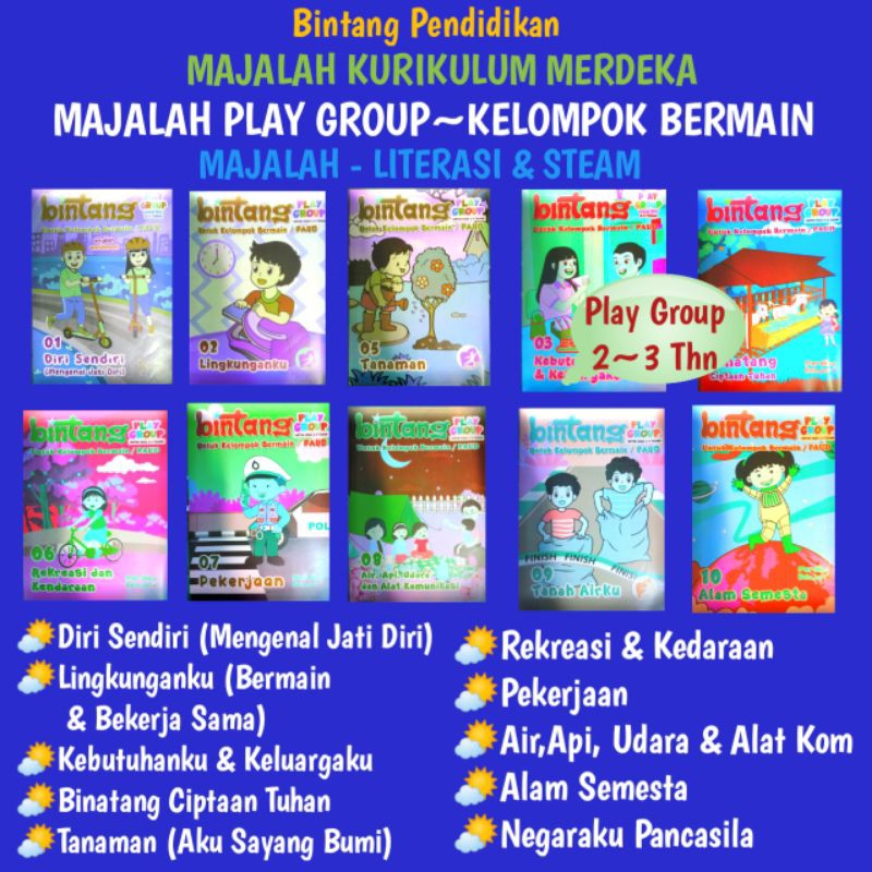 Original Book Package For Kindergarten PAUD Magazine/Lks Magazine Play ...