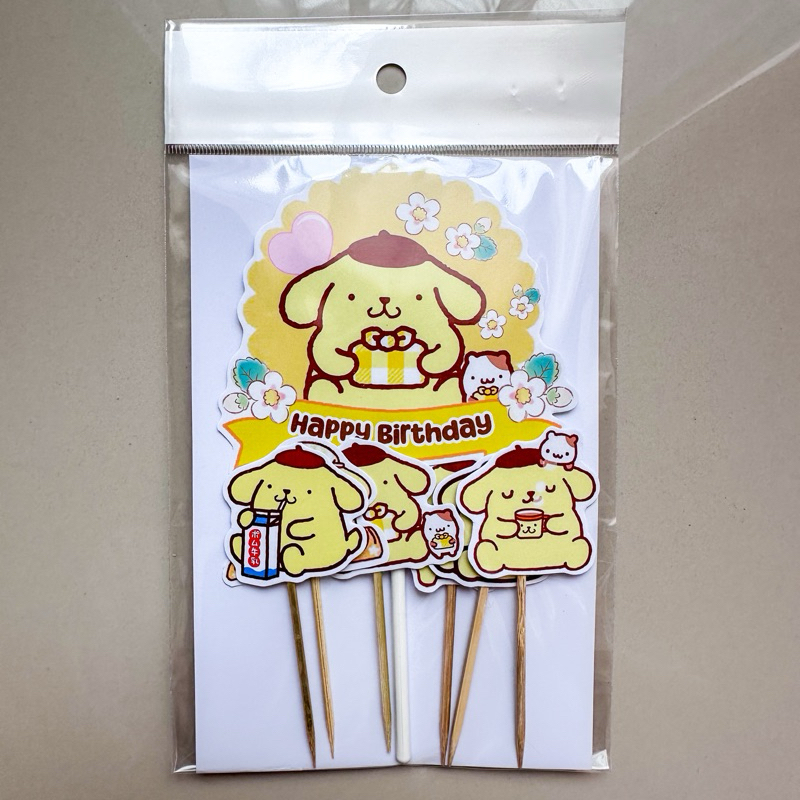 POMPOMPURIN TOPPER / (LA-001) POMPOMPURIN CAKE TOPPER / POMPOMPURIN ...