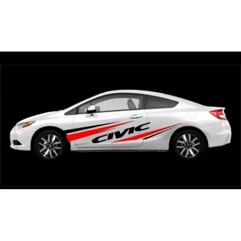 Car STICKER SEDAN civic LIST STRIP CUTTING STICKER CUSTOM. Honda civic ...