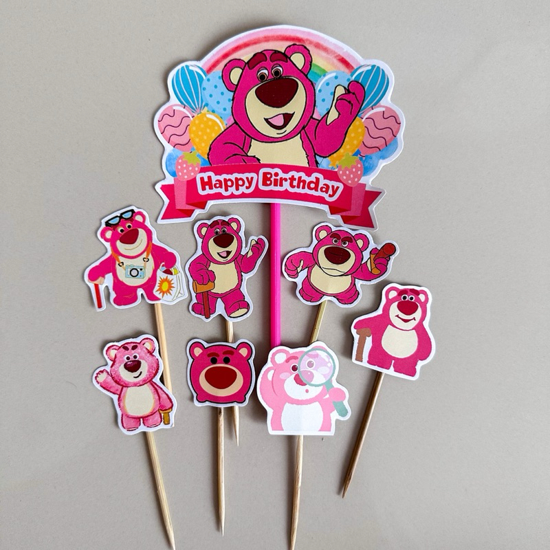 Lotso BEAR TOPPER / (LA-001) LOTSO CAKE TOPPER / LOTSO CAKE TOPPER ...