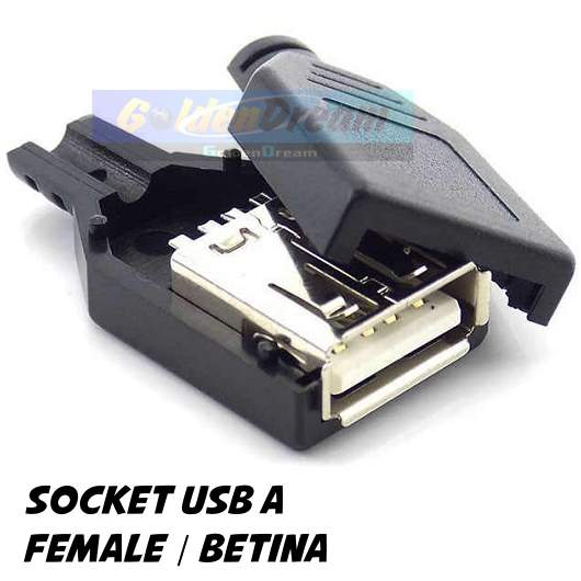 Blank female type USB socket - USB socket connector female plug / choke ...